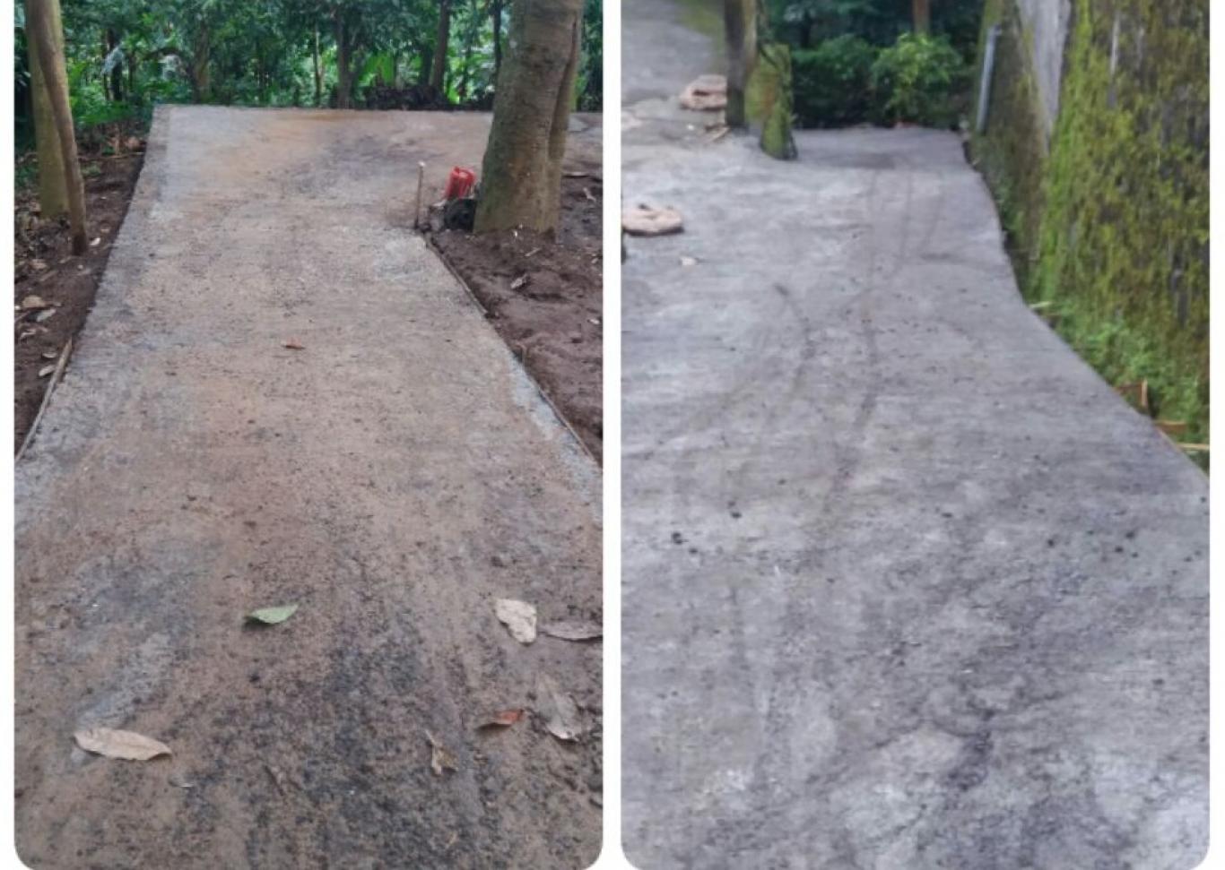 Dua Proyek Rabat Beton Selesai Dikerjakan - Website Desa Tajun